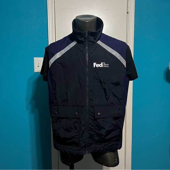 FedEx | Jackets & Coats | Fedex Uniform Stan Herman Black And Purple ...
